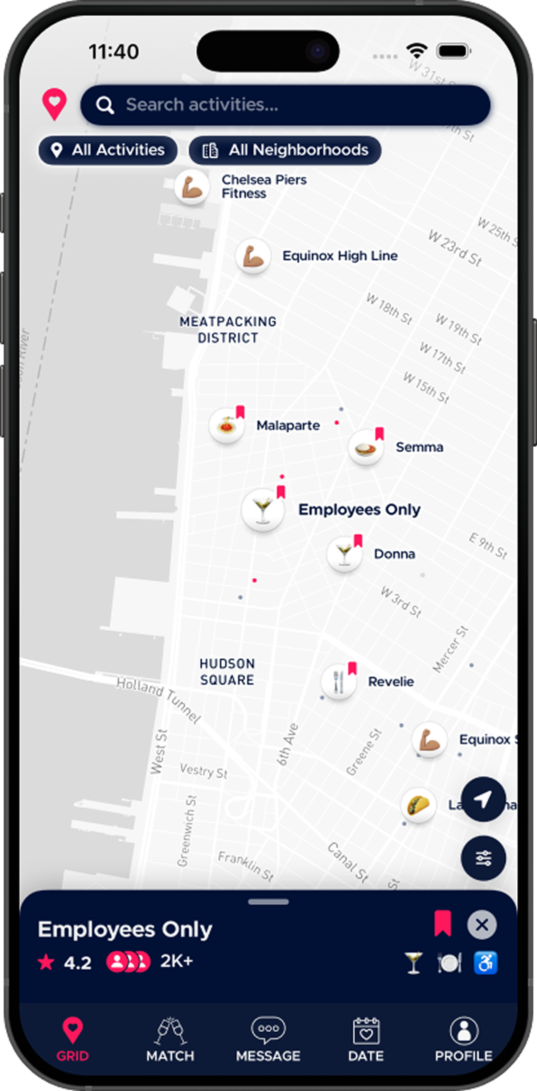 Download Grid, match by place or event in New York City